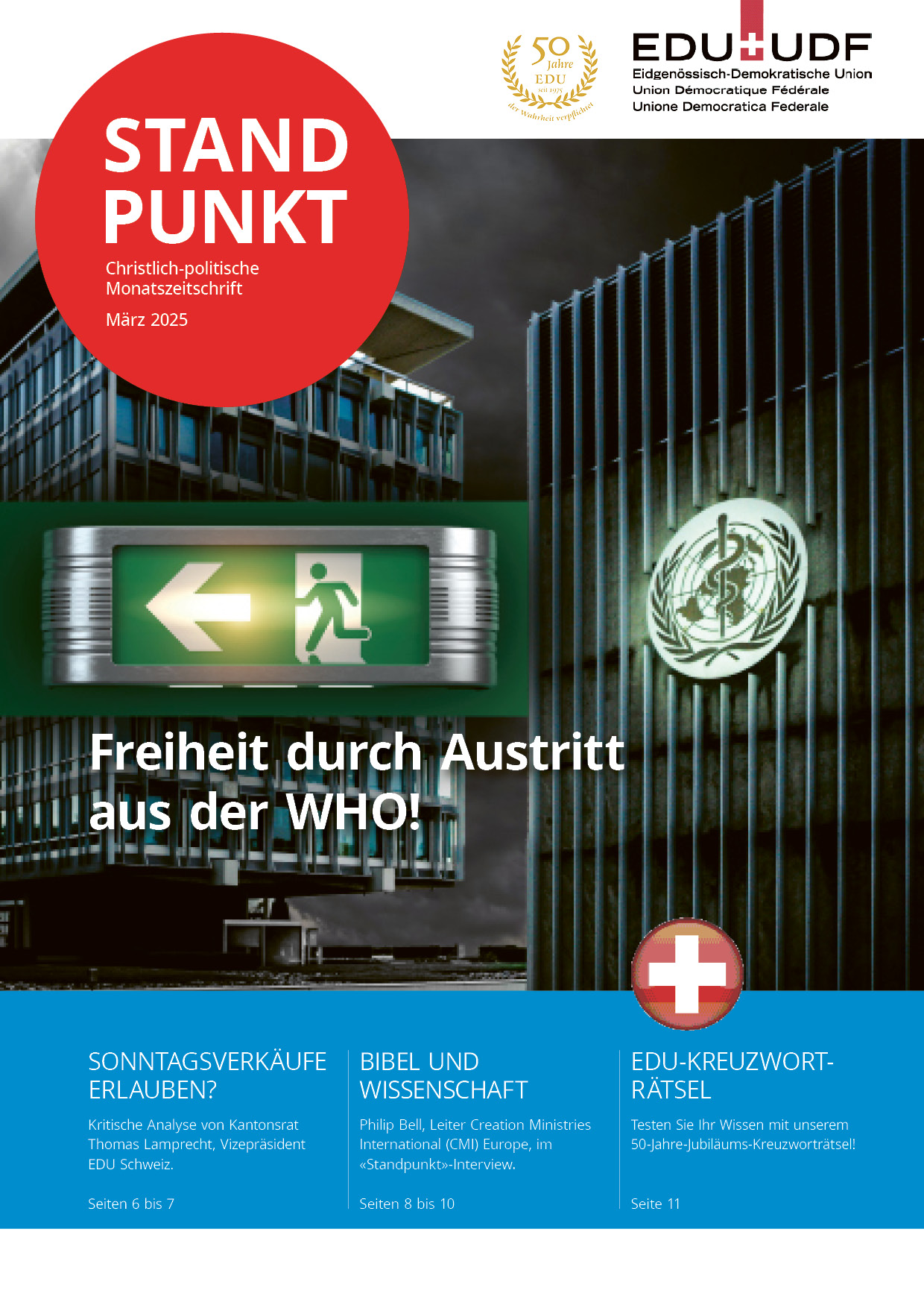 EDU-Standpunkt März 2025 – EDU Schweiz